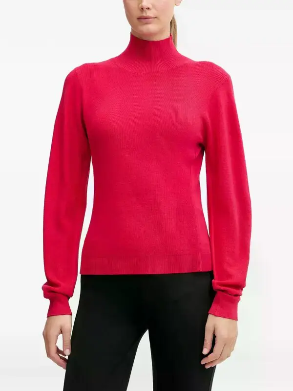 SPORTALM Ribbed-knit High-neck Sweater
