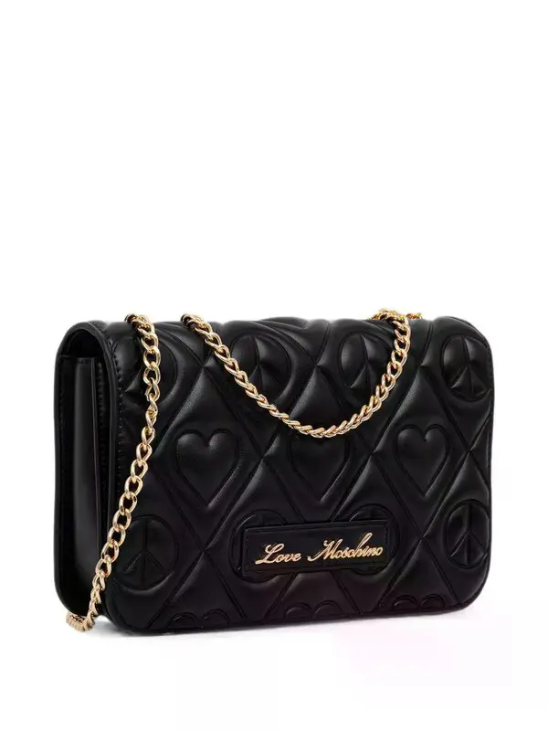 Moschino Quilted Heart-motif Shoulder Bag