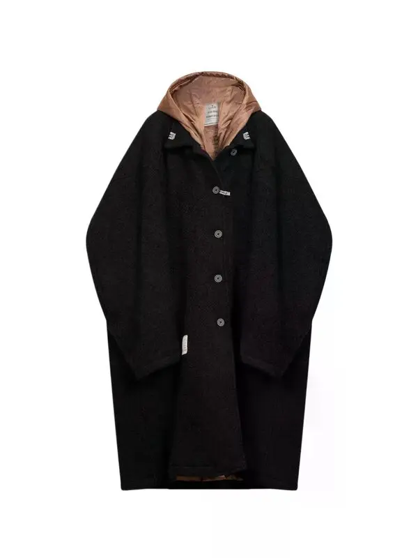 Mihara Yasuhiro Hooded Balmacaan Coat