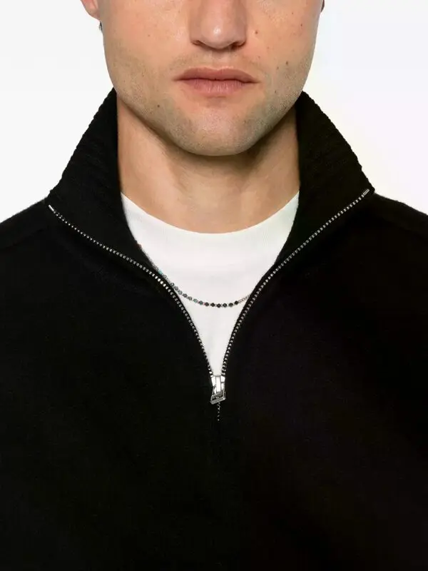 Guest In Residence Quarter-zip Cashmere Sweater - Black
