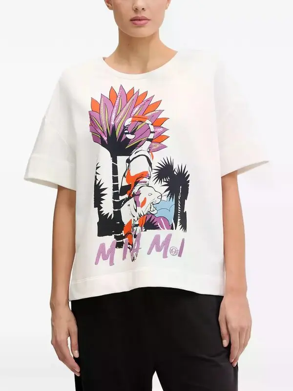 SPORTALM Graphic-print Sequin-embellished Sweatshirt