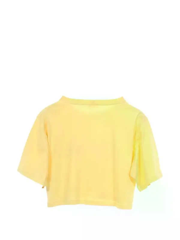 Celine 2010s Logo-print Cropped T-shirt