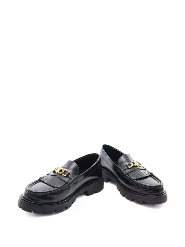 Celine 2010s Margaret Triomphe Loafers - Black