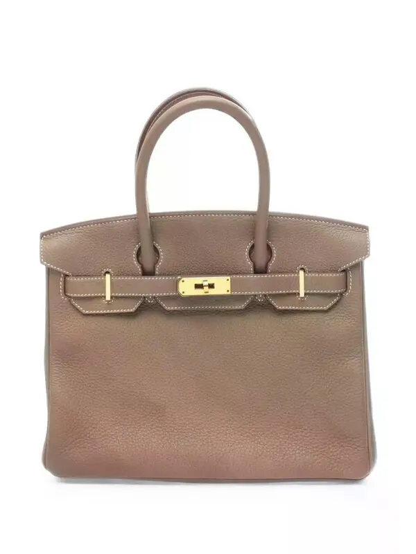 Hermès 2016 30 Birkin Togo Leather Tote Bag - Brown
