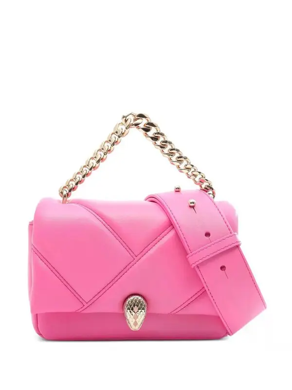 BVLGARI 2010s Serpenti Cabochon Chain Tote Bag