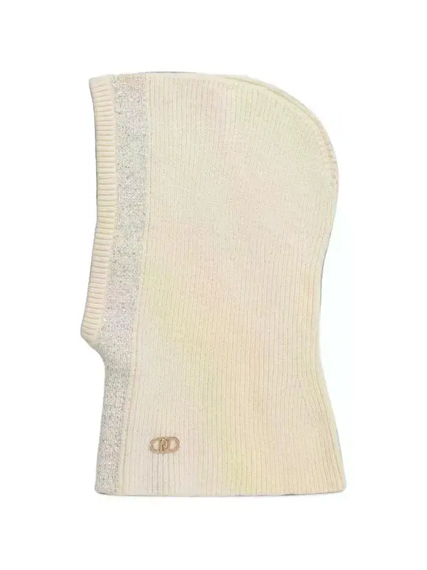 Liu Jo Sequin-embellished Ribbed Balaclava - Neutrals