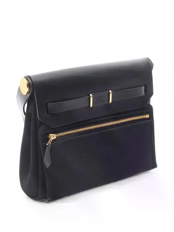 Hermès 2026 Mini Herbag Airbag Zip Shoulder Bag - Black