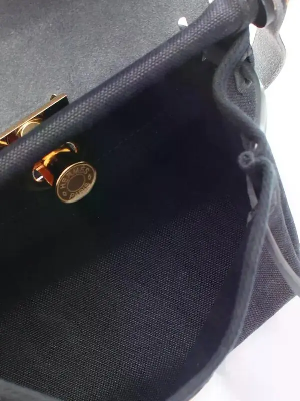 Hermès 2026 Mini Herbag Airbag Zip Shoulder Bag - Black
