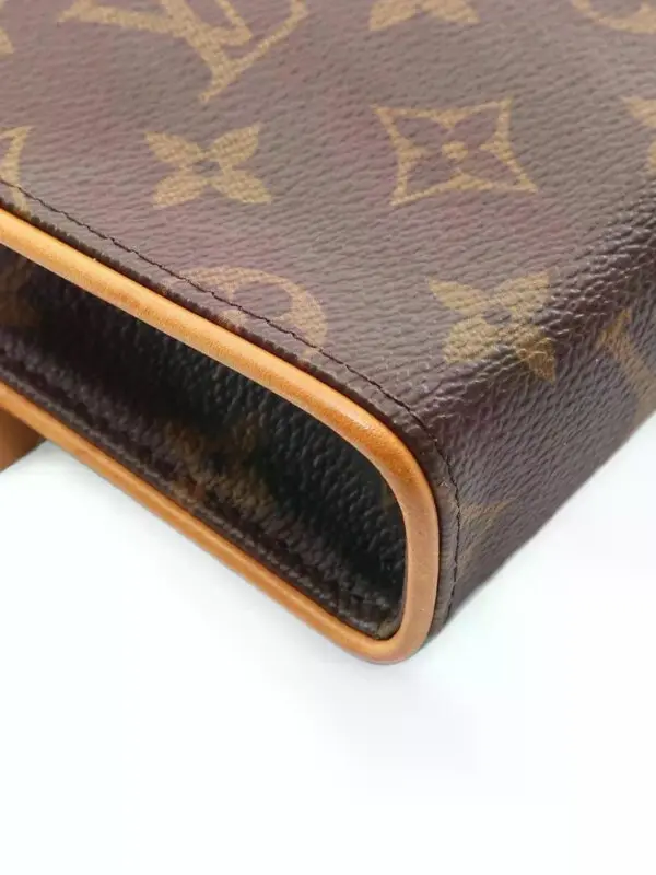 LOUIS VUITTON 2004 Pochette Florentine Monogram Belt Bag - Brown