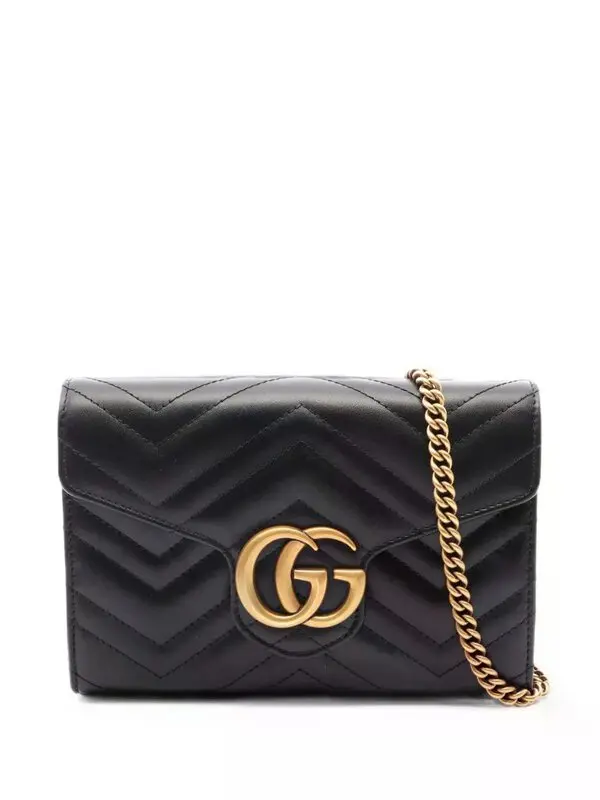 Gucci 2010s Gg Marmont Mini Bag - Black