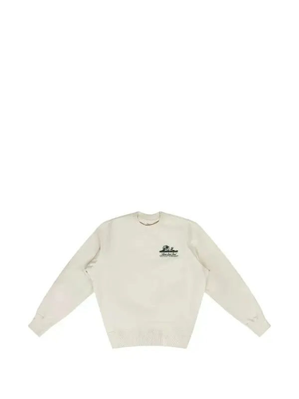 Aimé Leon Dore Unisphere Crewneck Sweatshirt - White