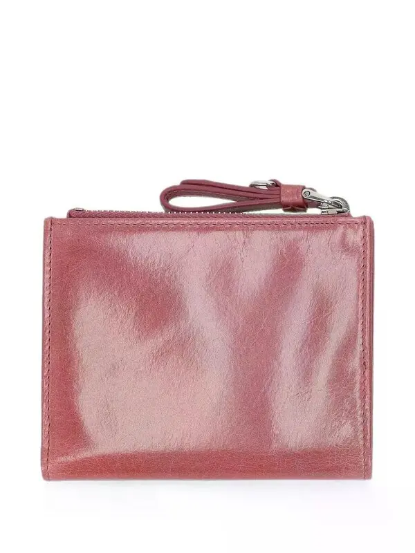 Miu Miu Logo-embossed Leather Wallet - Red