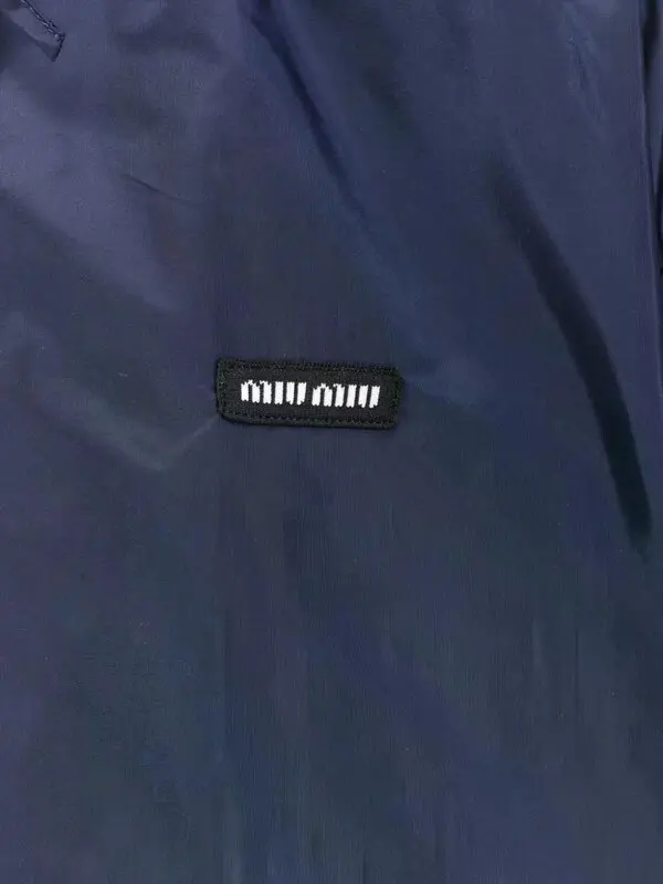 Miu Miu Cropped Recycled Nylon Jacket