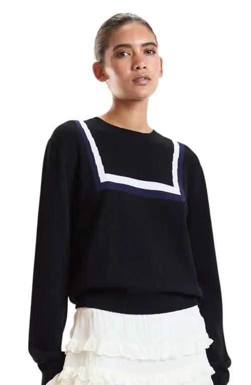 Cynthia Rowley Eastport Knit Pullover - Black