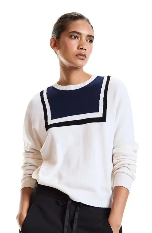 Cynthia Rowley Eastport Knit Pullover - White