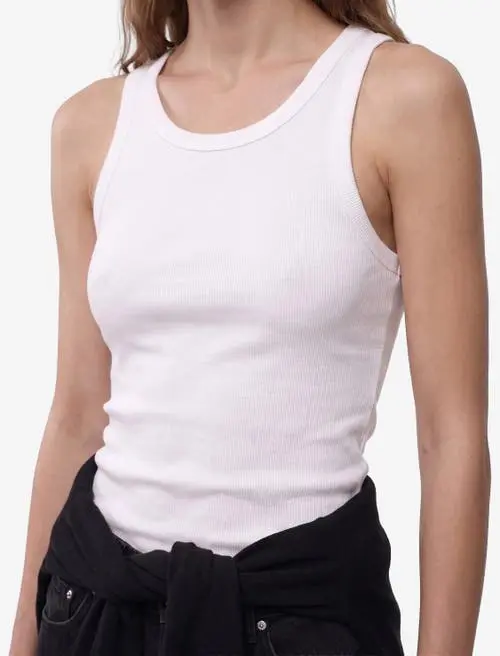 Koton Cotton Sleeveless Crew Neck Ribbed Tank Top