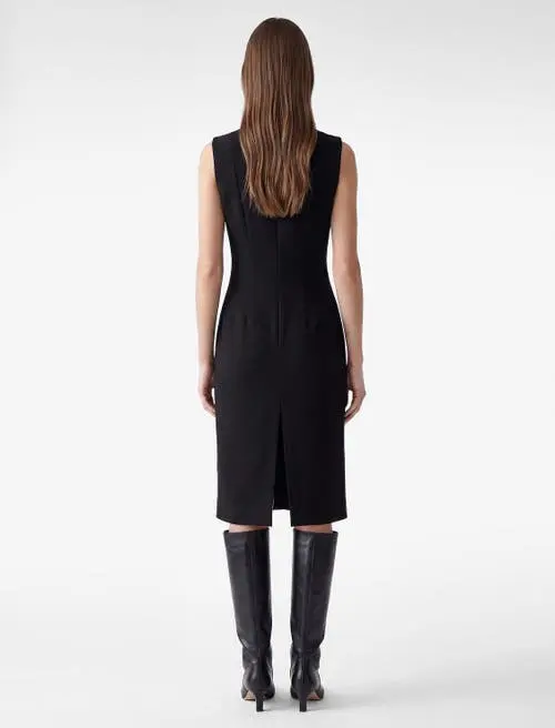 Koton Sleeveless Keyhole Detal Qipao Midi Dress With Frog Closure