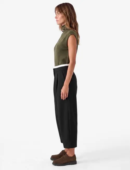 Koton High Rise Pleated Barrel Trousers
