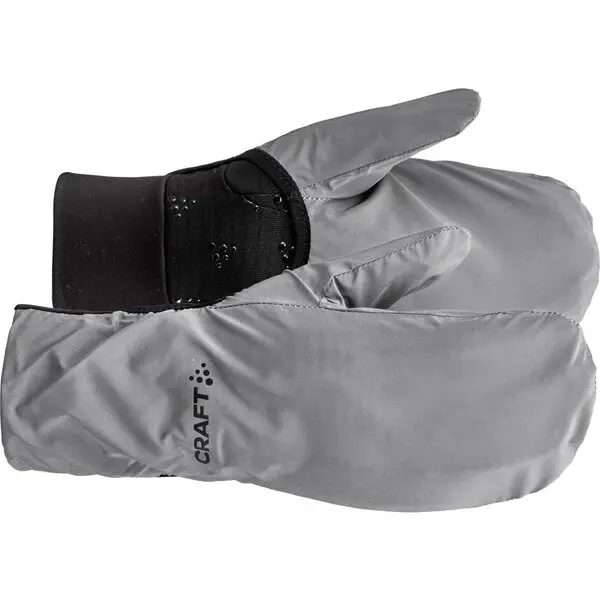 CRAFT Essence Tech Hybrid Gloves - Black/silver Reflective