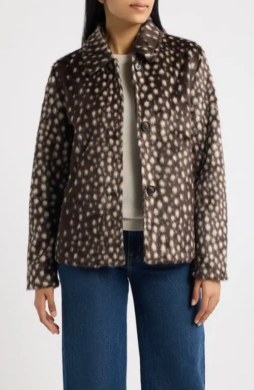 Bernardo Faux Fur Short Jacket