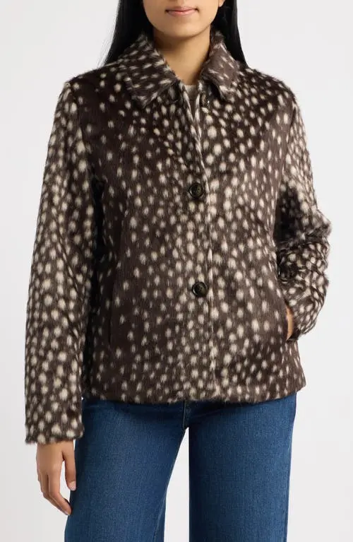 Bernardo Faux Fur Short Jacket