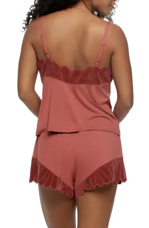 Felina Sienna Cami Short Pajamas - Marsala
