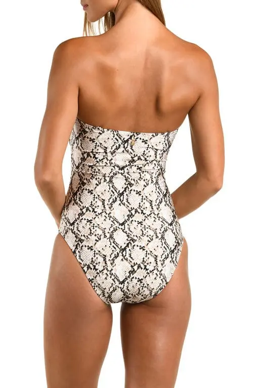 SUNSHINE 79 Island Serpent Convertible Bandeau One-piece Swimsuit