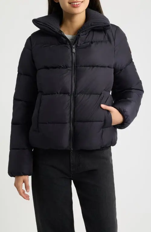 SAVE THE DUCK Soy Water Resistant Puffer Jacket - Black