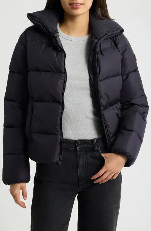 SAVE THE DUCK Soy Water Resistant Puffer Jacket - Black
