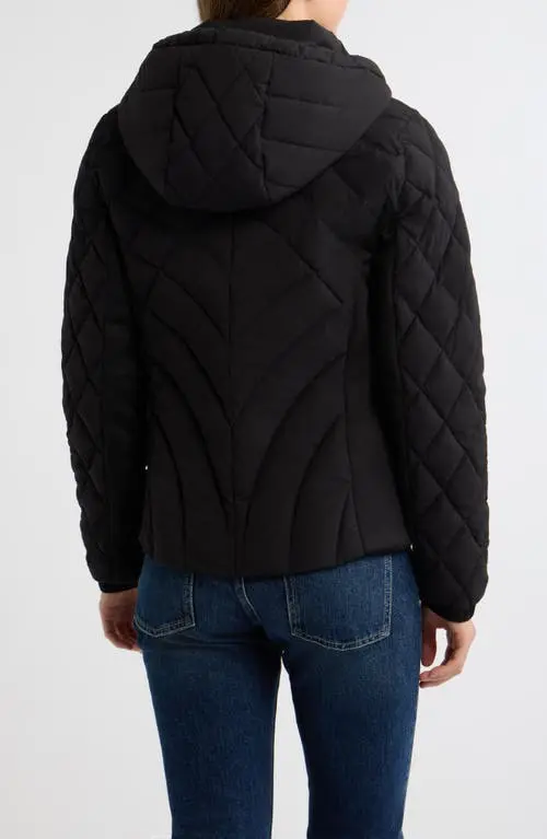 Bernardo Packable Short Puffer Jacket - Black