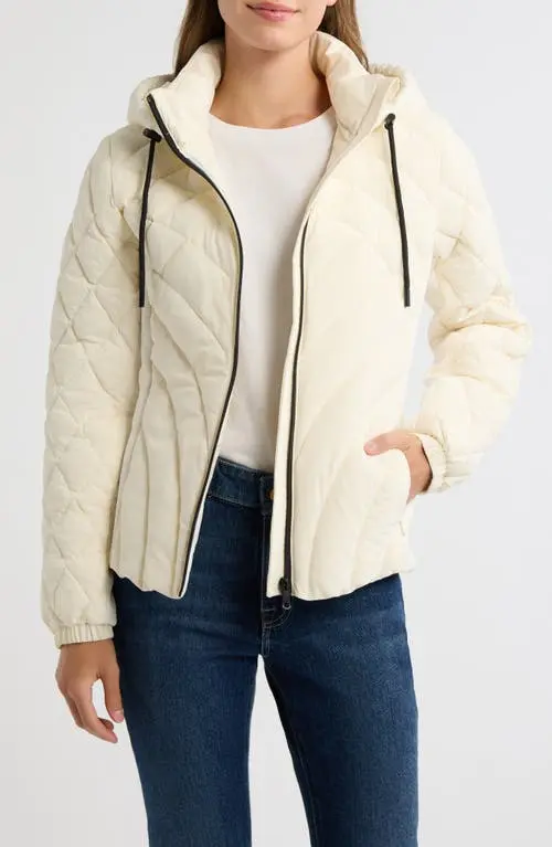 Bernardo Packable Short Puffer Jacket - White