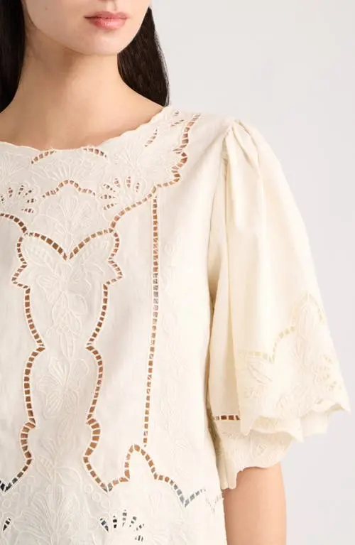 A.REN Cairo Embroidered Top