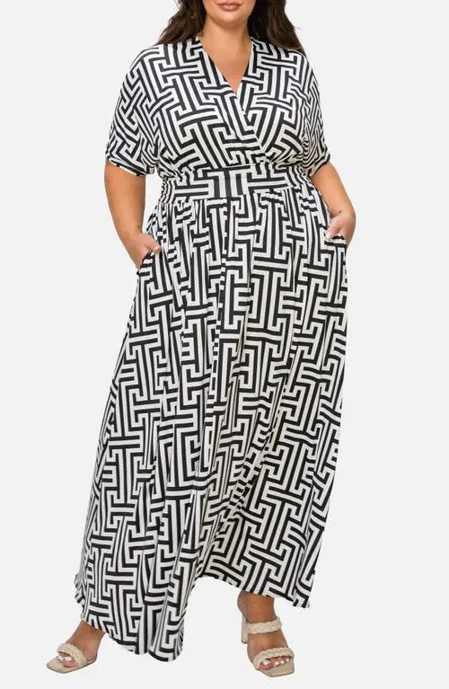 L I V D Katsia Empire Waist Maxi Dress