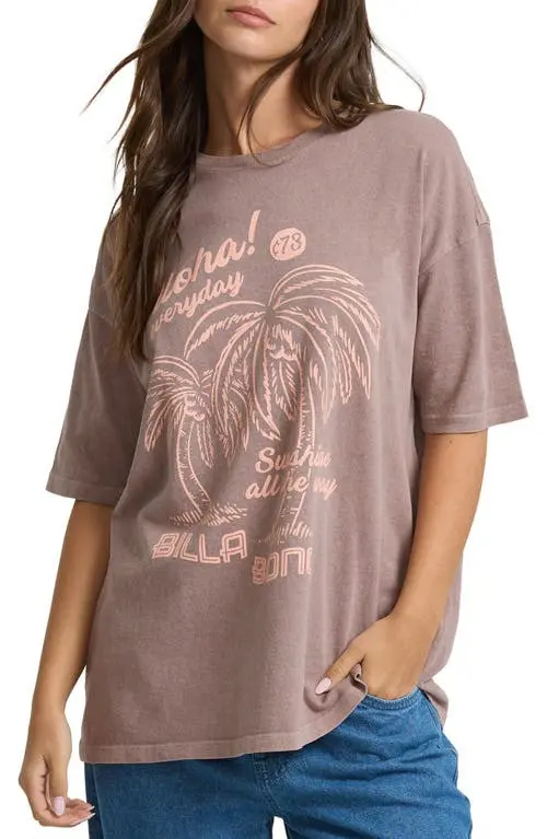 BILLABONG Surf N' Spray Cotton Graphic T-shirt - Acorn