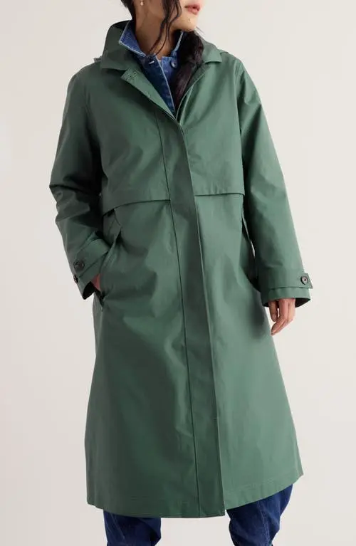 SEASALT CORNWALL Sea Lights Waterproof Trench Coat - Light Coppice