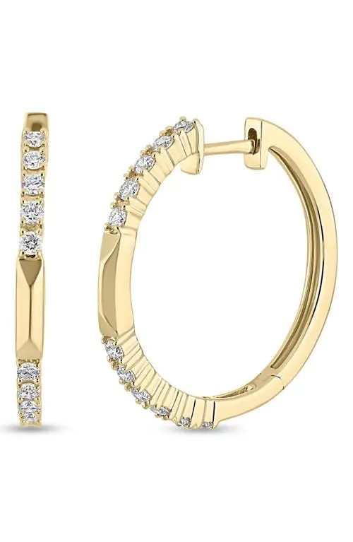 Bony Levy Kiera 18k Gold Diamond Hoop Earrings