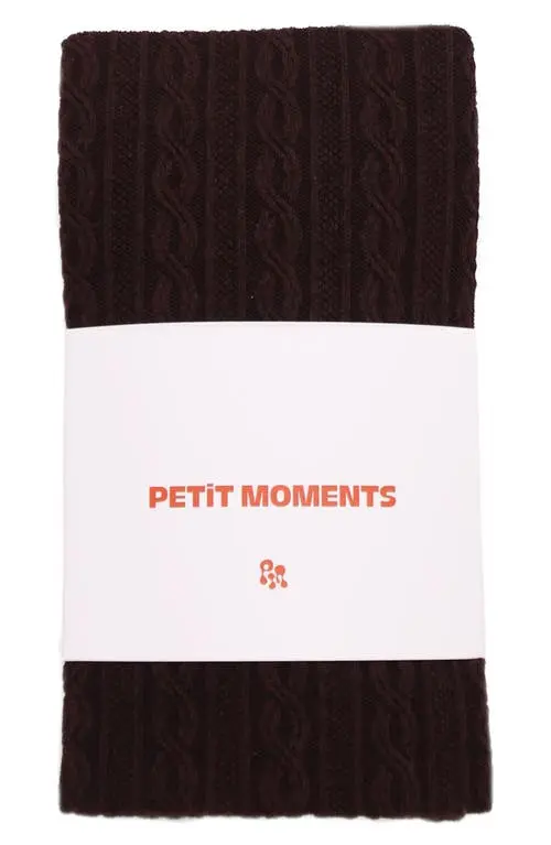 PETIT MOMENTS Cable Knit Tights - Brown