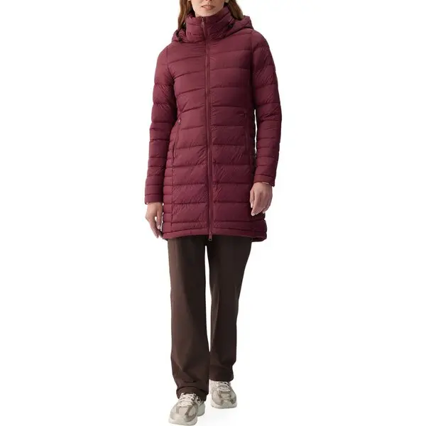 LOLE Clara Water Repellent 650 Fill Power Down Puffer Jacket - Deep Wine