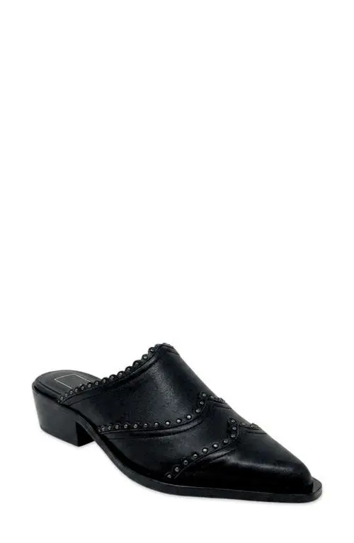 SHU SHOP Tucson Faux Leather Mule - Black