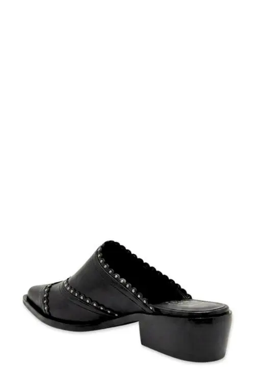 SHU SHOP Tucson Faux Leather Mule - Black