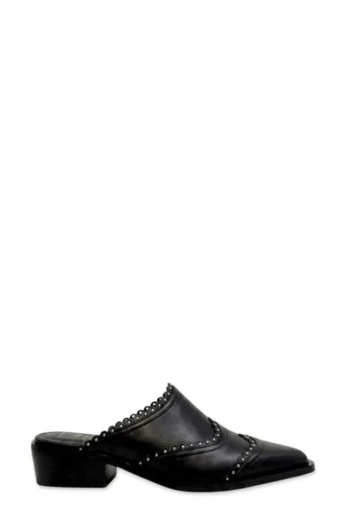 SHU SHOP Tucson Faux Leather Mule - Black