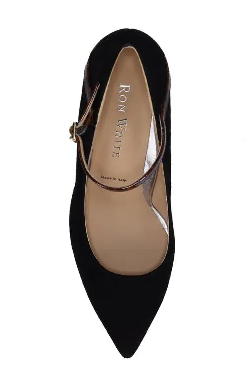 Ron White Caroline Mary Jane Pointed Toe Pump