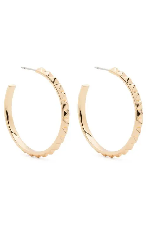 EDDIEBORGO Pyramid Hoop Earrings