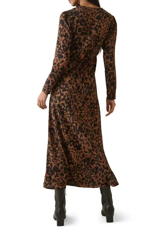 NOBODY'S CHILD Aida Long Sleeve Maxi Dress