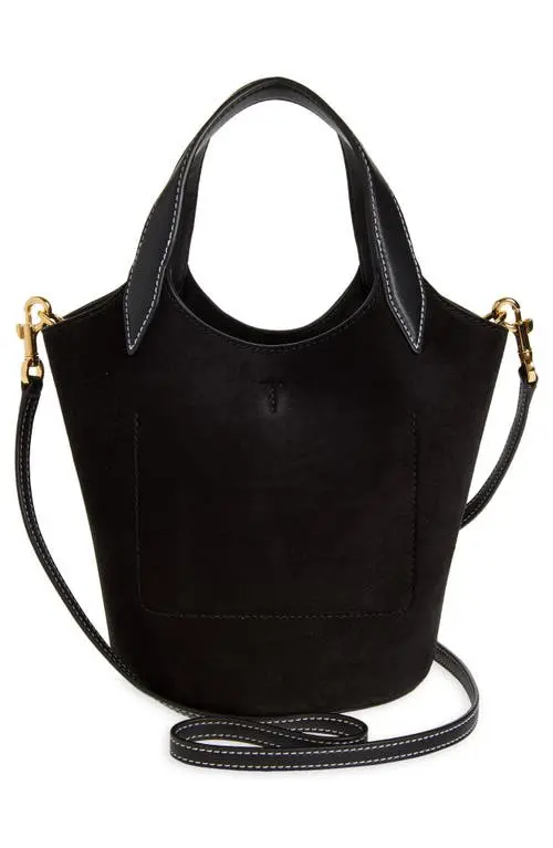 Veronica Beard Anchor Leather & Suede Top-handle Bag