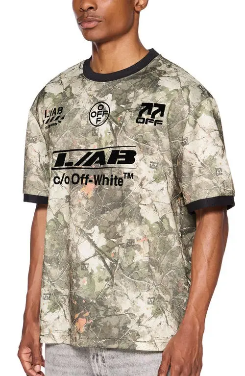 L/AB C/O OFF-WHITE Camo Soccer Jersey