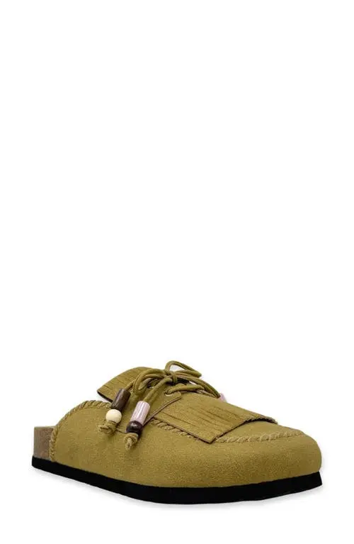 SHU SHOP Tilly Faux Suede Clog - Camel Suede