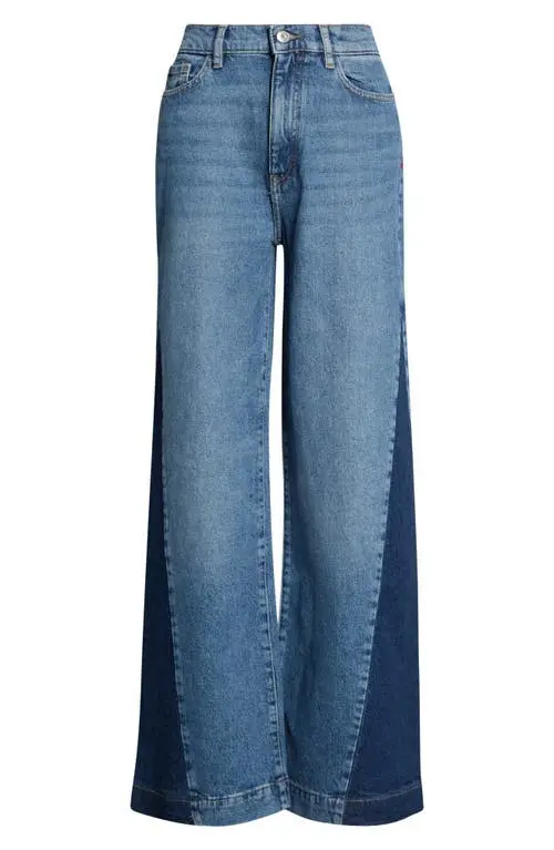 Warp + Weft Nce High Waist Wide Leg Jeans