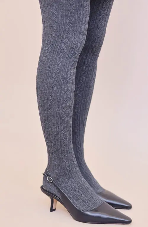 PETIT MOMENTS Cable Knit Tights