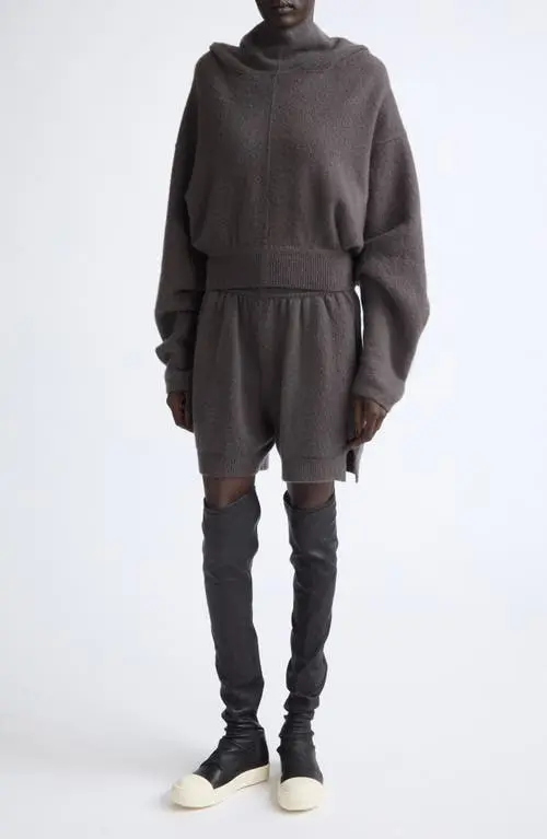 Rick Owens Cashmere Blend Knit Shorts